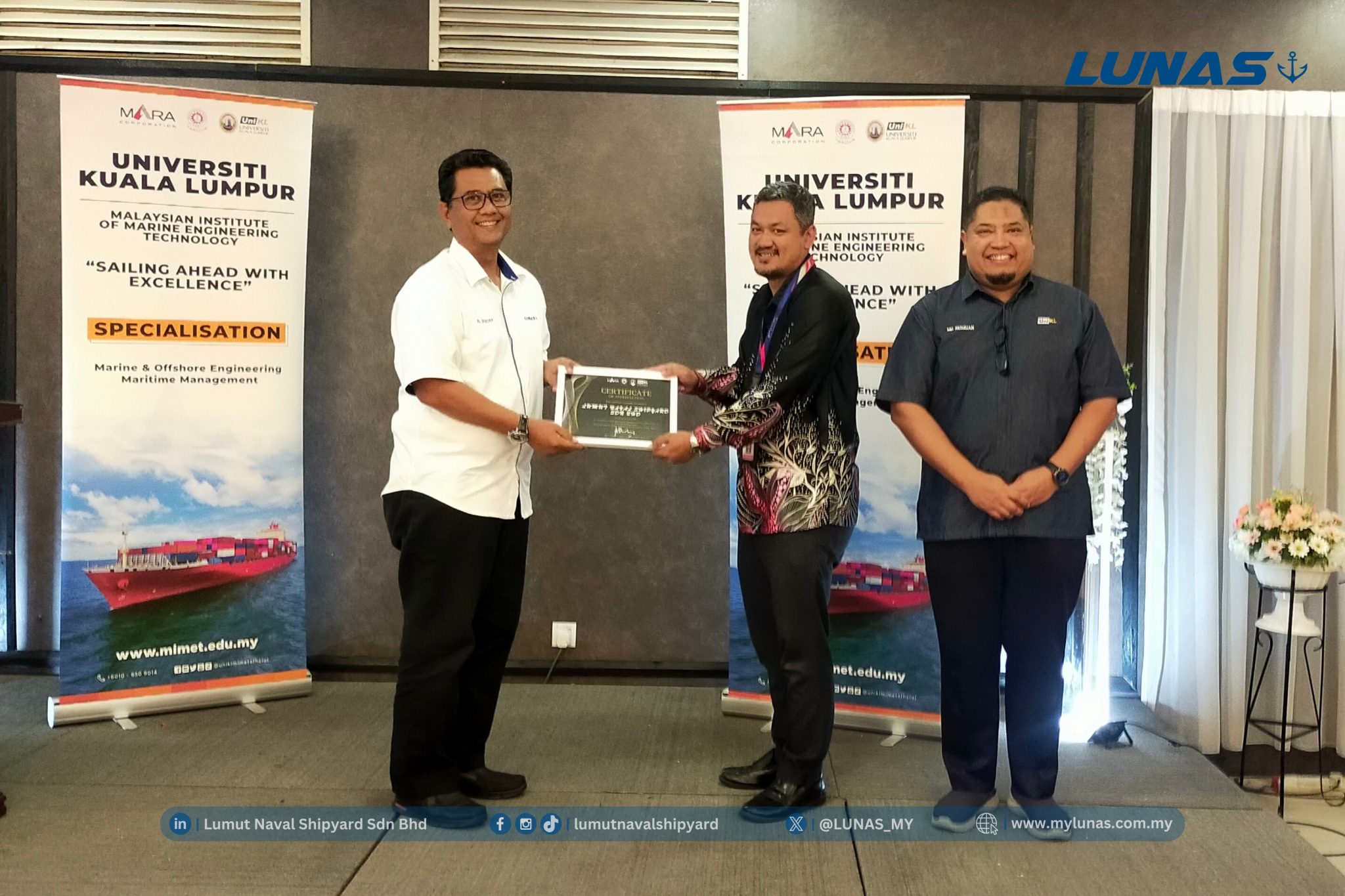 LUNAS Participates in UNIKL MIMET Industry Partners Appreciation ...